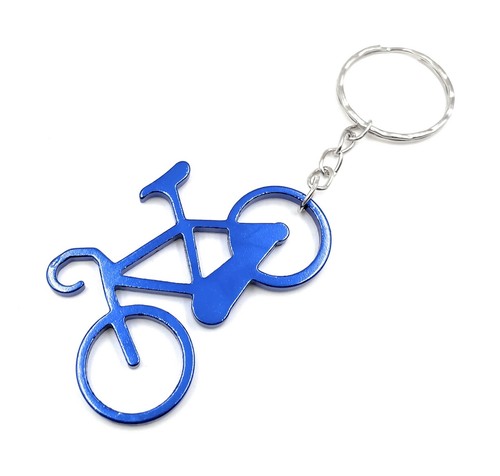 Keychain Bicycle Blue Flat Metal Pendant Charm | eBay