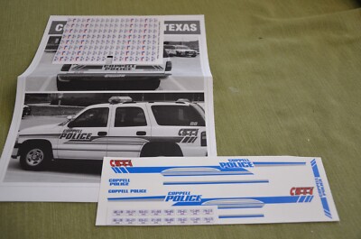 1/24, 1/25 Police Car Decals (Bill Bozo - Coppell, TX) | eBay