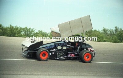 VINTAGE RACING PHOTO 8X10 #1541-6; JEFF BLOOM, 1987 KALAMAZOO ...