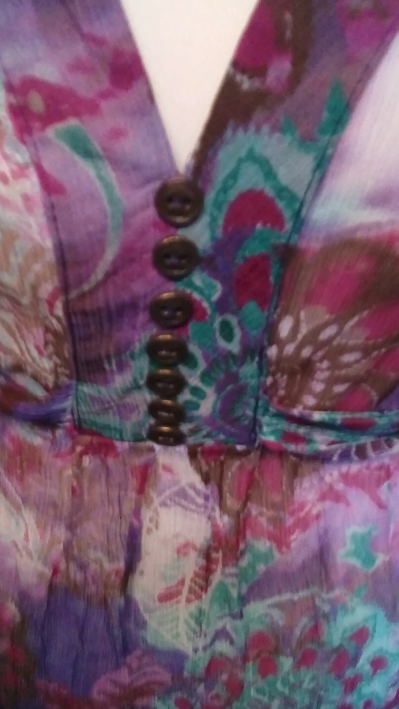 Principles women's Pure Sheer Silk Purple Floral K… - Gem