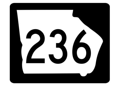 Georgia State Route 236 Sticker R3902 Highway Sign | eBay
