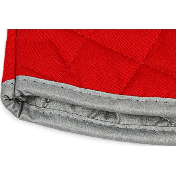 Quilted Oven Mitts with Flame Retardant Technology Protect Your Hands ...