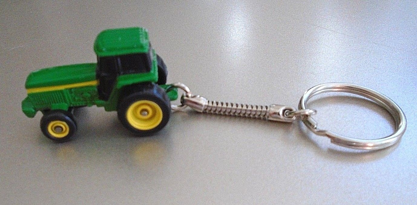 Vintage Green Die-Cast Tractor Key Chain 1.5" | eBay