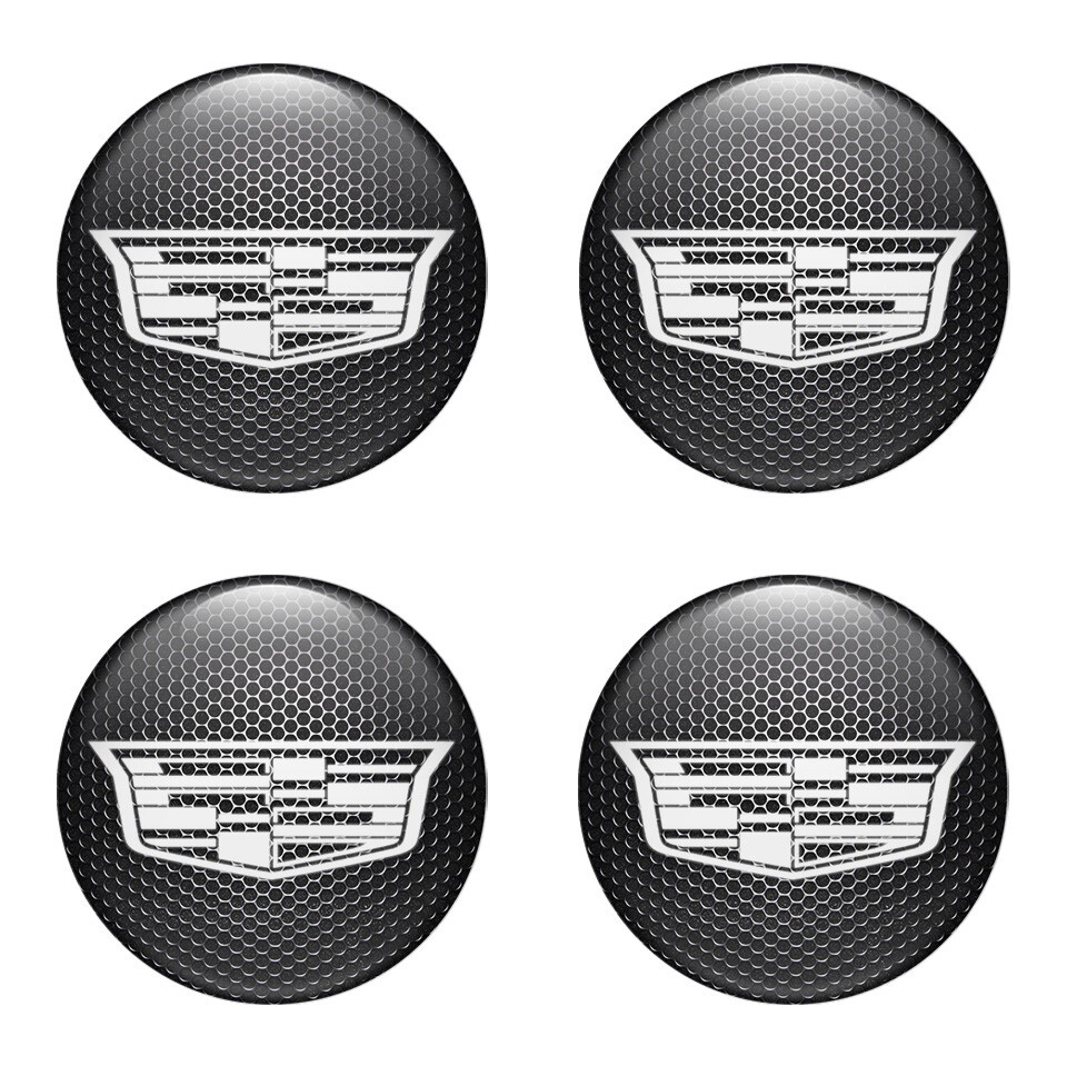 4 Pcs Wheel Center Hub Cap Stickers Logo Cadillac / All size | eBay