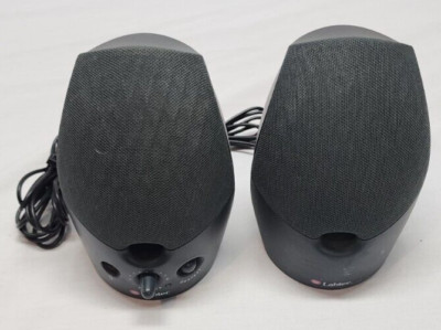 Labtec Spin-55 Multi-purpose Stereo Speaker Pair Black | eBay