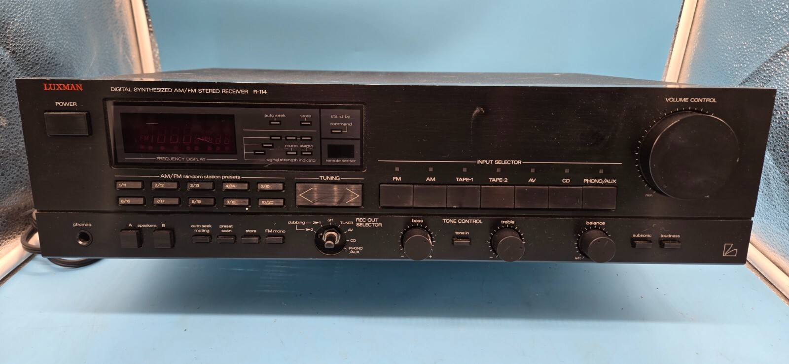 Luxman R-114 Vintage Stereo Receiver No Remote - Tested! | eBay
