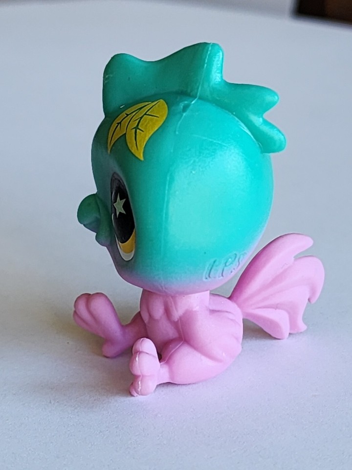 Littlest Pet Shop No # Frost Teal Pink Lucky Rooster Glow In The Dark ...