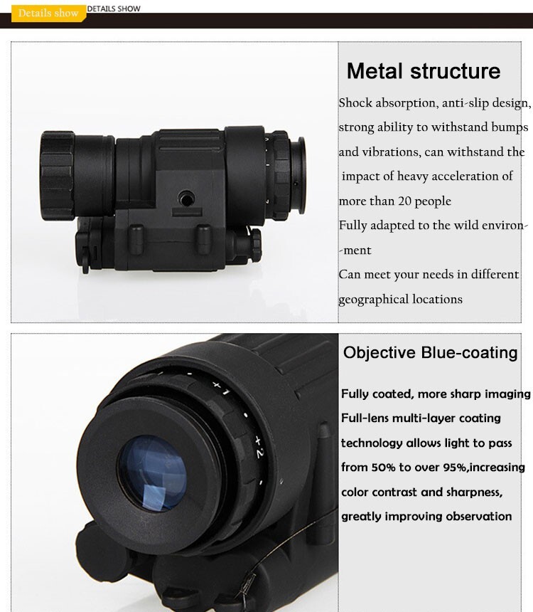 850nm Telescopic Infrared Night Vision Monocular Scope PV-1011 (Digital ...