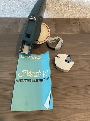 Vintage Mark VI (6) DYMO Label Maker Kit Bundle 1966 | eBay