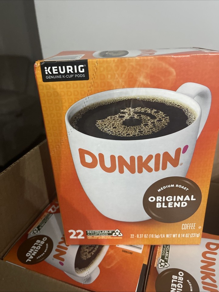 Dunkin' Donuts Single-Serve Coffee K-Cup Pods, Dark Roast, Case Of 88 K ...