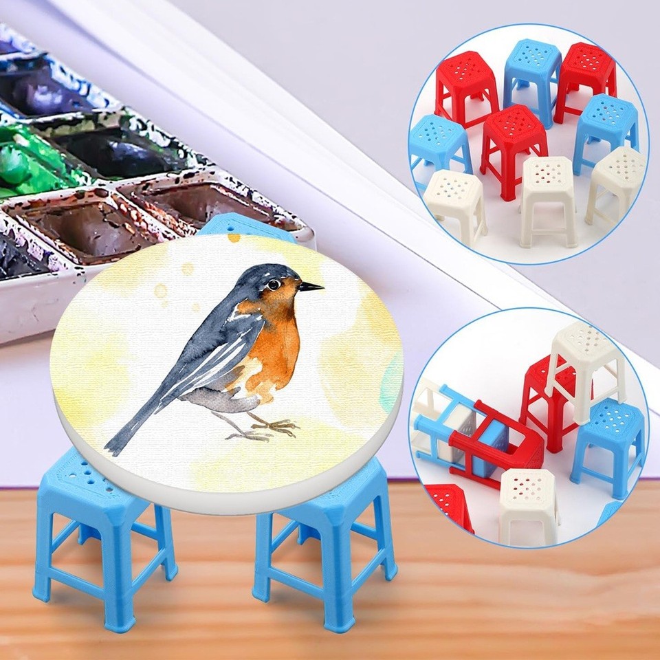 9pcs Canvas Stand, 3 Colors Paint Stands Canvas Feet Risers for ...