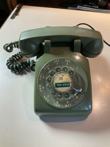 Vintage Western Electric CD500 Bell Systems Avacado Green Rotary Desk ...