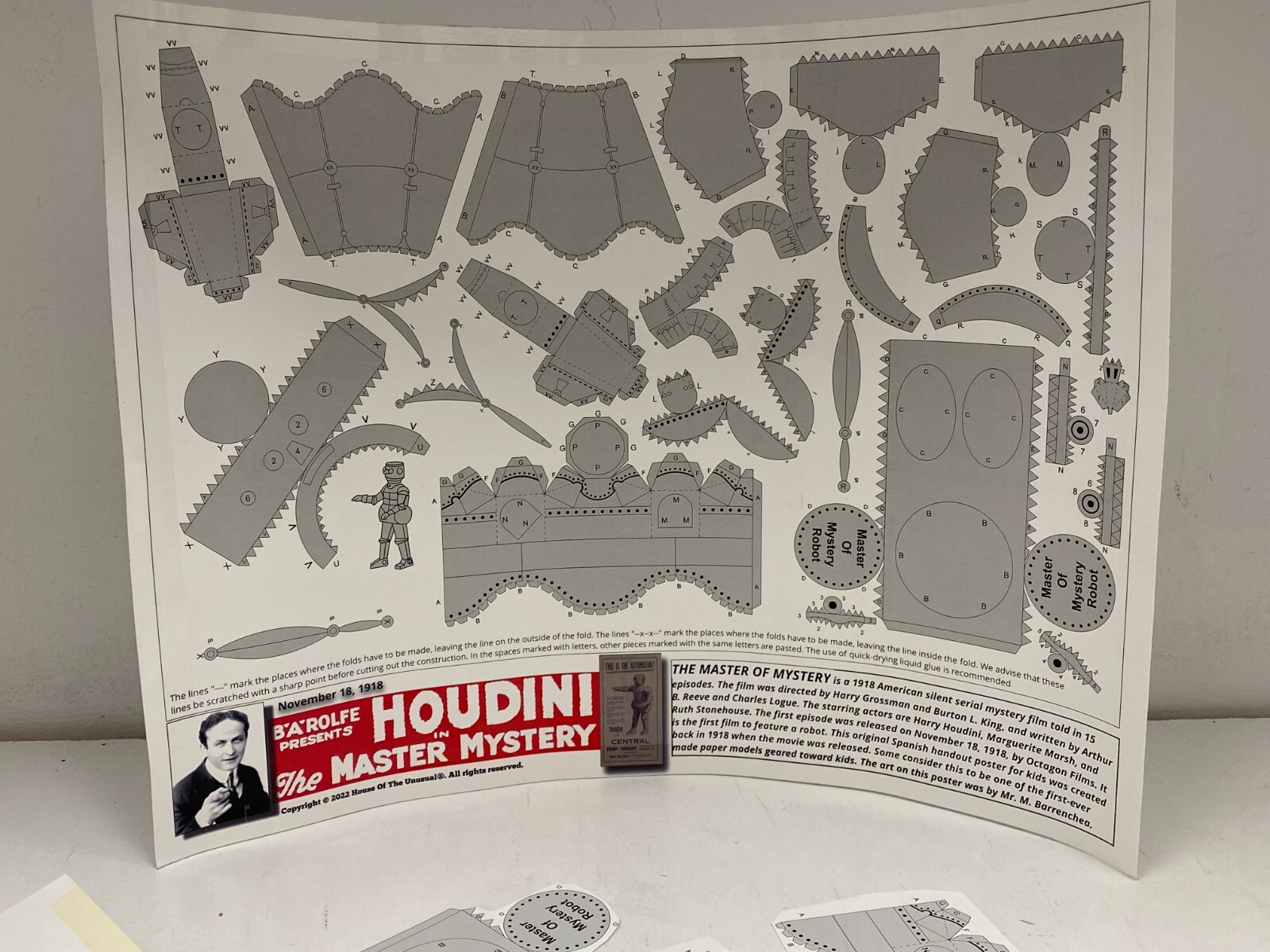 "Vintage Houdini Robot Replica - Q The Automaton from The Master ...