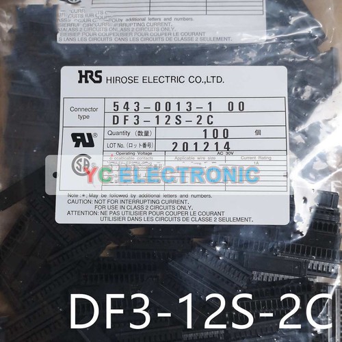 100pcs/pack New Connector DF3-12S-2C Plastic Shell 12PIN 2.0mm Pitch | eBay