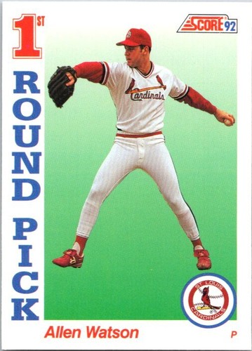 1992 Score - 1st Round Pick #799 Allen Watson | eBay