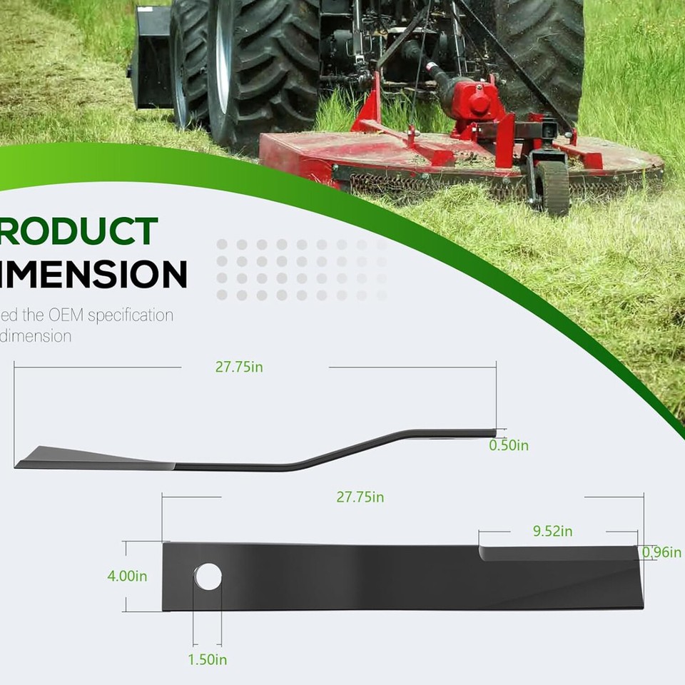 2 Pack 7556BH Blade fits Bush Hog 1315 206 2315 2415 256 2610 2615 2720 ...