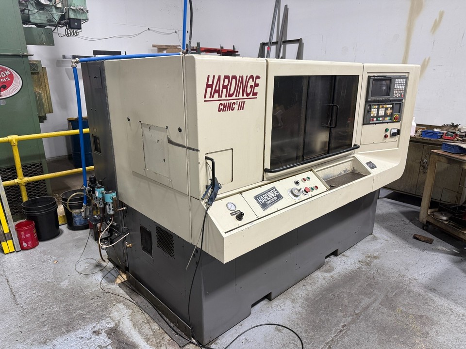 Hardinge CHNC III CNC Lathe • Fanuc 18T • 5C Spindle • 8-Tool Turret ...