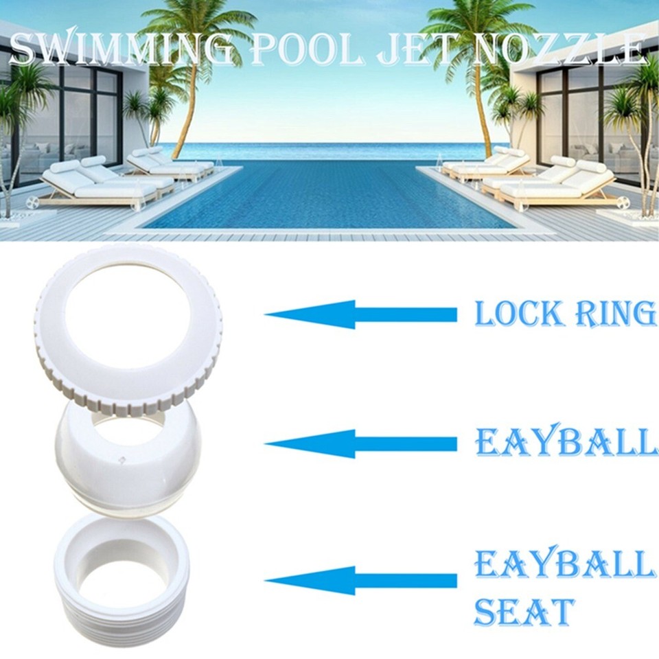 Set Of 5 Foe Hayward SP1419D 1-1/2" Pool Spa Return Jet 3/4" Eyeball ...