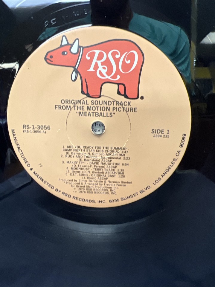 ORIGINAL Vtg 1979 MEATBALLS Movie OST Soundtrack BILL MURRAY VINYL LP ...