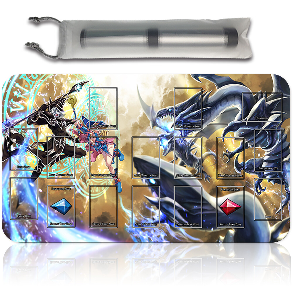 Yugioh Playmat With Card Zones Yugioh Mouse pad Playmat of Yugioh TCG ...