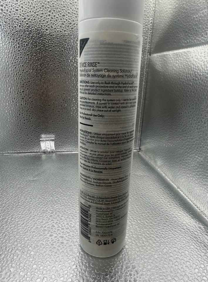 Edge Systems Hydrafacial Device Rinse System Cleaning Solution Rinse ...