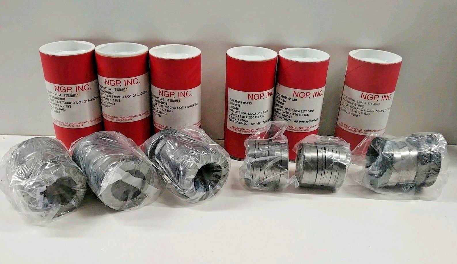 MIXED LOT OF (6) NEW OLD STOCK! NGP PREFORMED PACKING SETS CPE180D/35/ ...