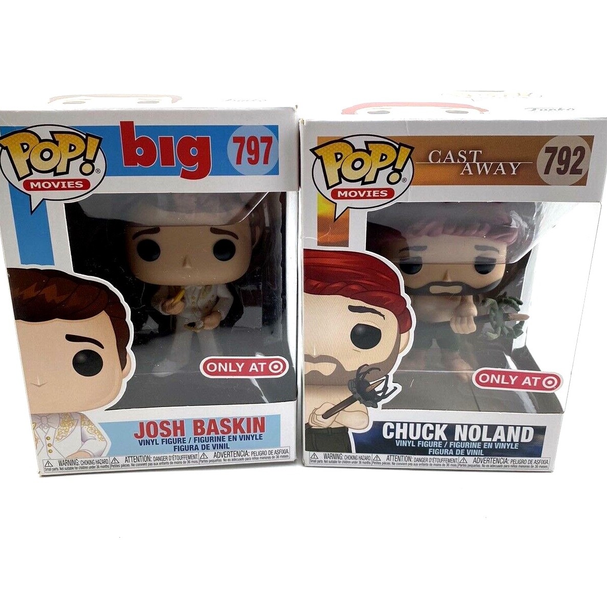 Bobble Head Pop Movies Chuck Noland Josh Baskin Toys Lot of 2 797 and ...