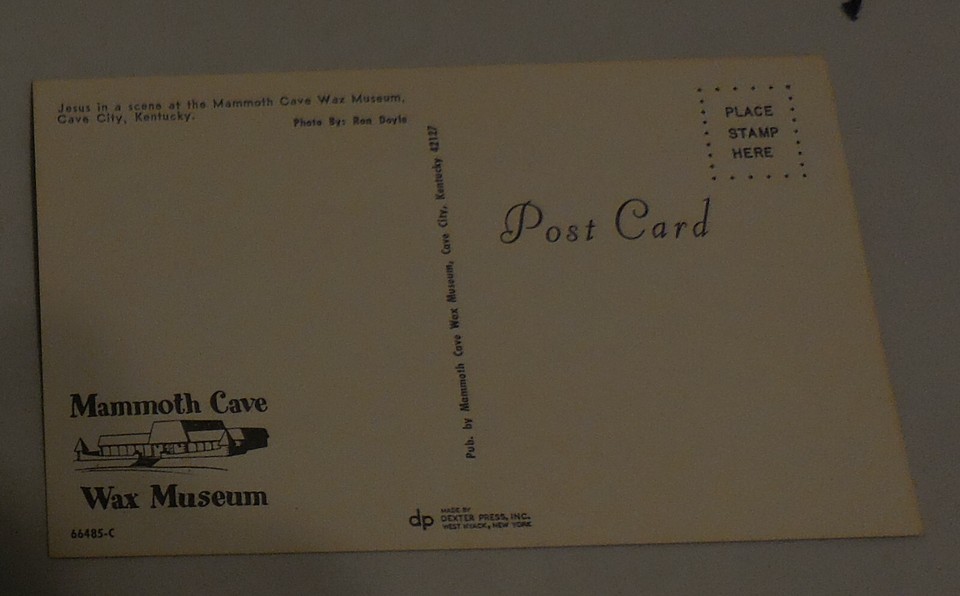 1 Jesua at Mammoth Cave Wax Museum Cava City Kentucky Postcard vtg | eBay