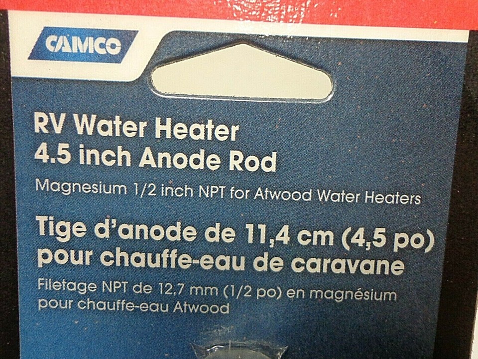 Camco 11553 RV Magnesium Water Heater Anode Rod Fits Atwood Heaters, 4. ...