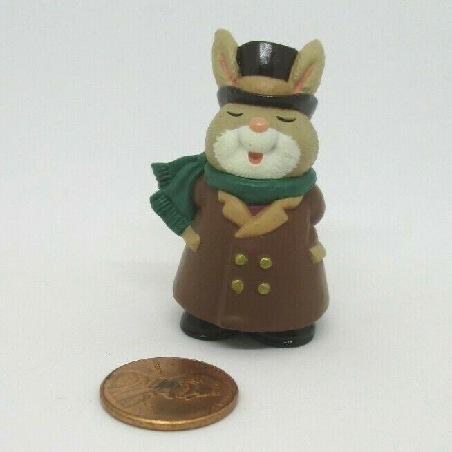 Hallmark Merry Miniature Christmas Caroling Gentleman Rabbit | eBay