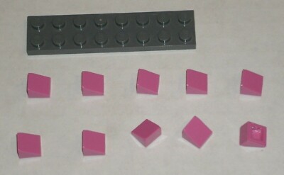 LEGO NEW 1x1x0.66 Dark Pink Slope 31° (10x) 6057894 6127601 Brick 50746 ...