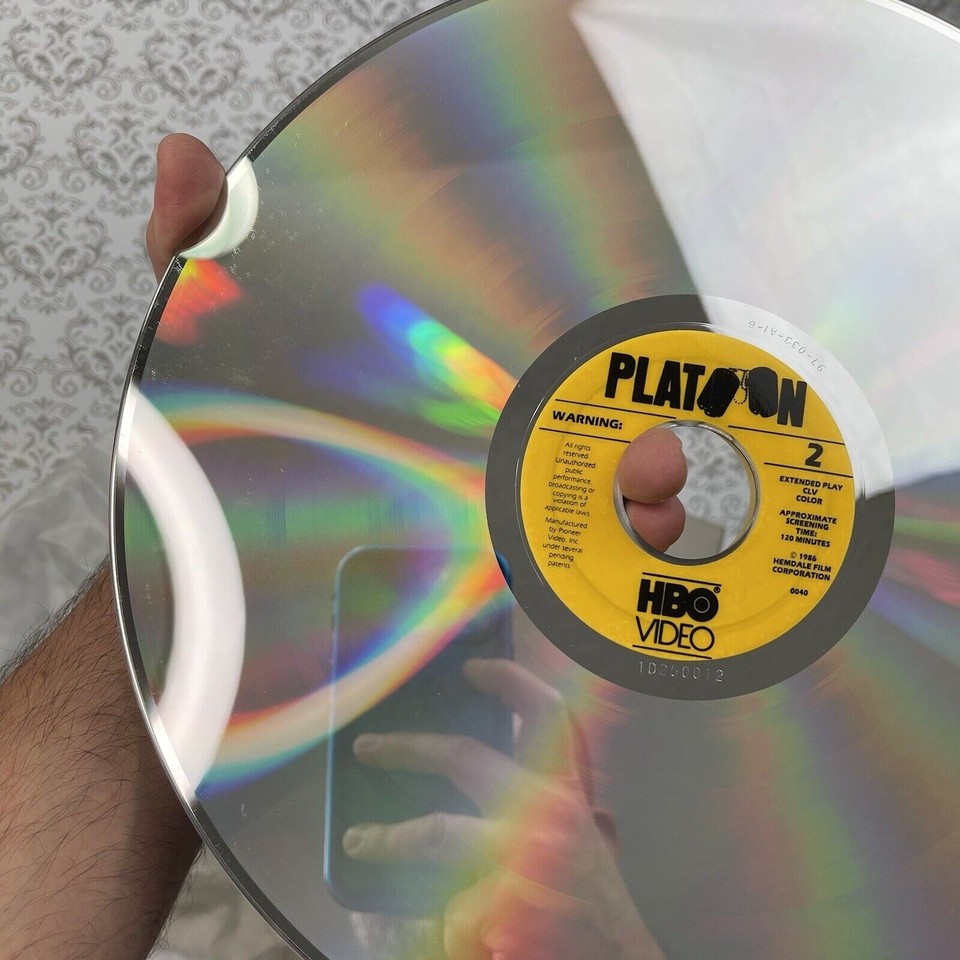 Platoon Best Picture 1986 LaserDisc Movie Video Action War Hemdale HI ...