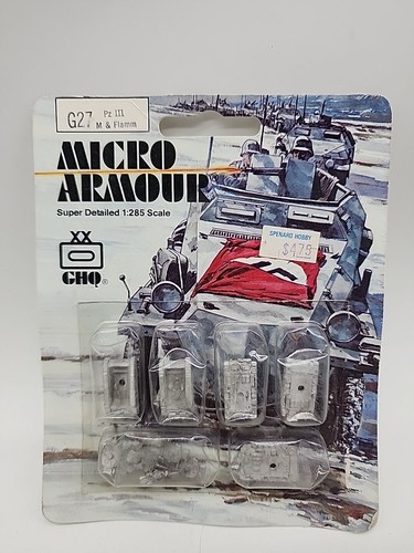 Micro Armour G27 - PZ III, M & Flamm - 1/285 Scale WWII GHQ Vintage ...