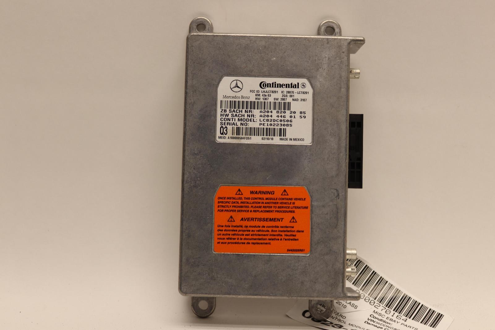 2007-2013 MERCEDES S-CLASS S550 W221 VOICE COMMUNICATION CONTROL MODULE ...