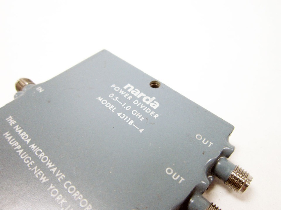 NARDA MICROWAVE 4311B-4 POWER DIVIDER 4-WAY 0.5-1.0 GHZ SMA(F) | eBay