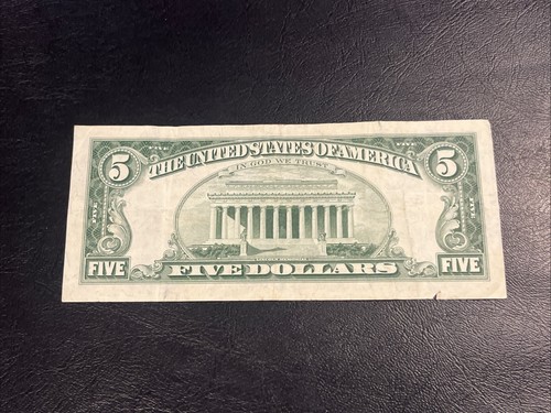 1963 Five Dollar Star Bill • Red Seal • Star Note *02878678A | eBay