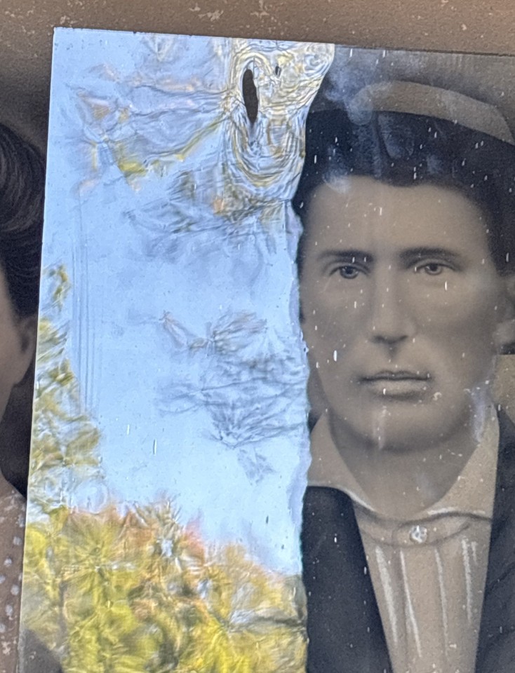 Antique Wavy Glass Panel 14"x10" Frame Replacement Glass Window Pane #K ...