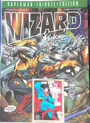 Wizard Magazine Superman Tribute Edition - with Card NM | eBay