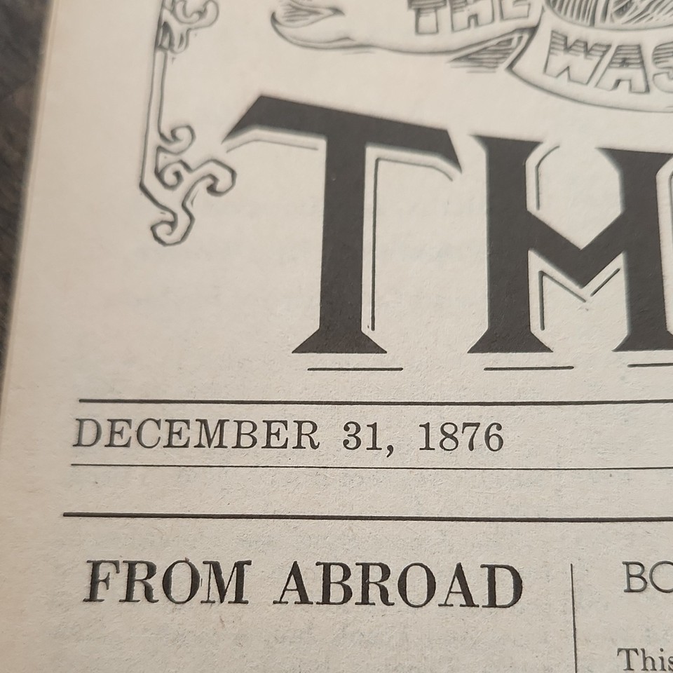 The Centennial Post Newspaper – December 31, 1876 Centennial Exhibition ...