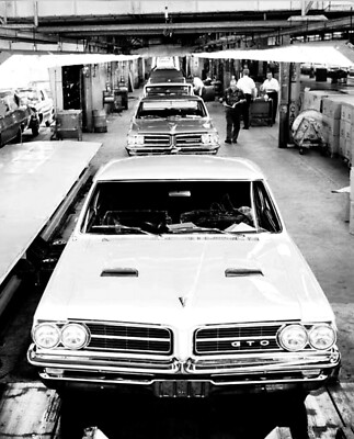 1964 Pontiac GTO Assembly Line POSTER 24 X 18 INCHES Vintage! | eBay