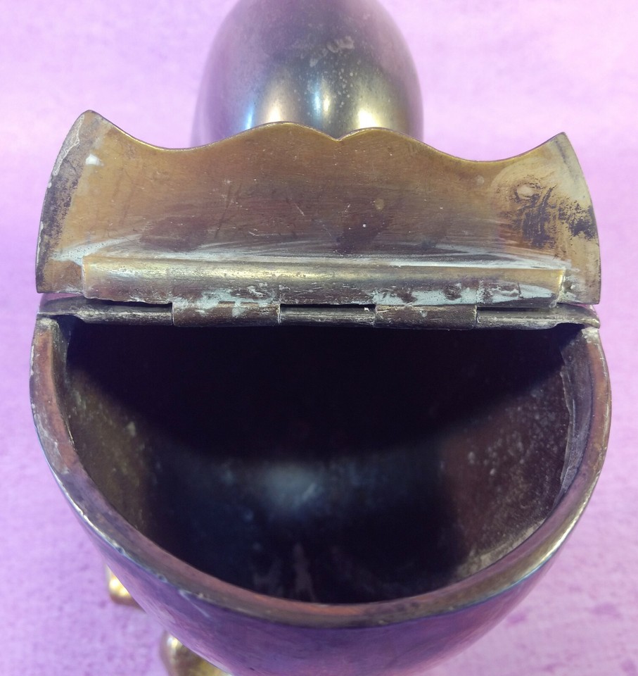 Victorian Spoon Warmer Nautilus Shell 1800s Antique Silverplate Brass ...