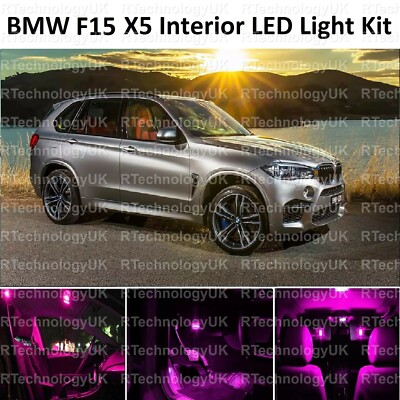 PINK PURPLE PREMIUM BMW F15 F85 X5 X5M 2013-2018 INTERIOR LED LIGHT ...