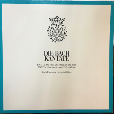 LP Bach-Ensemble , Helmuth Rilling Die Bach Kantate - BWV 125 Mit Fried ...