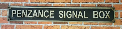 REPLICA SCALE PENZANCE SIGNAL BOX NAMEBOARD 597mm | eBay UK