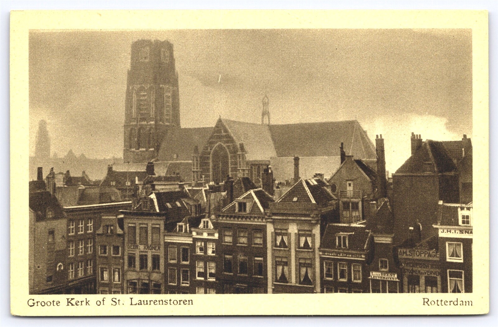 Netherlands Rotterdam Groote Kerk St Laurenstoren, Church of St ...