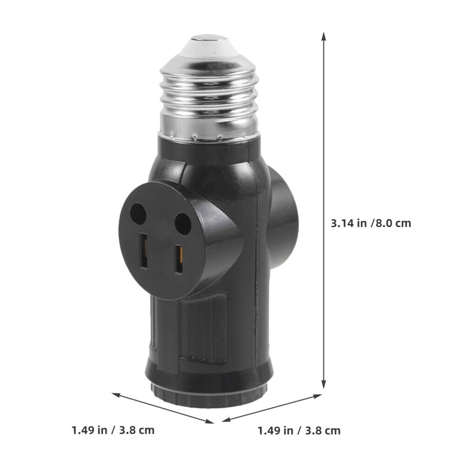 2pcs Light Socket Outlet Adapter Light Bulb Socket Plug Bulb Outlet ...