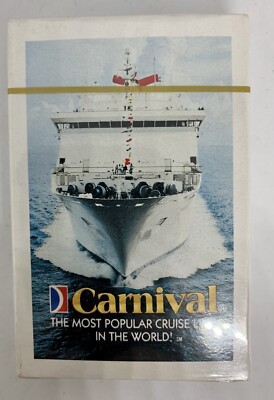 VINTAGE Playing Cards Carnival Cruise Sealed Souvenir Nautical Ship ...