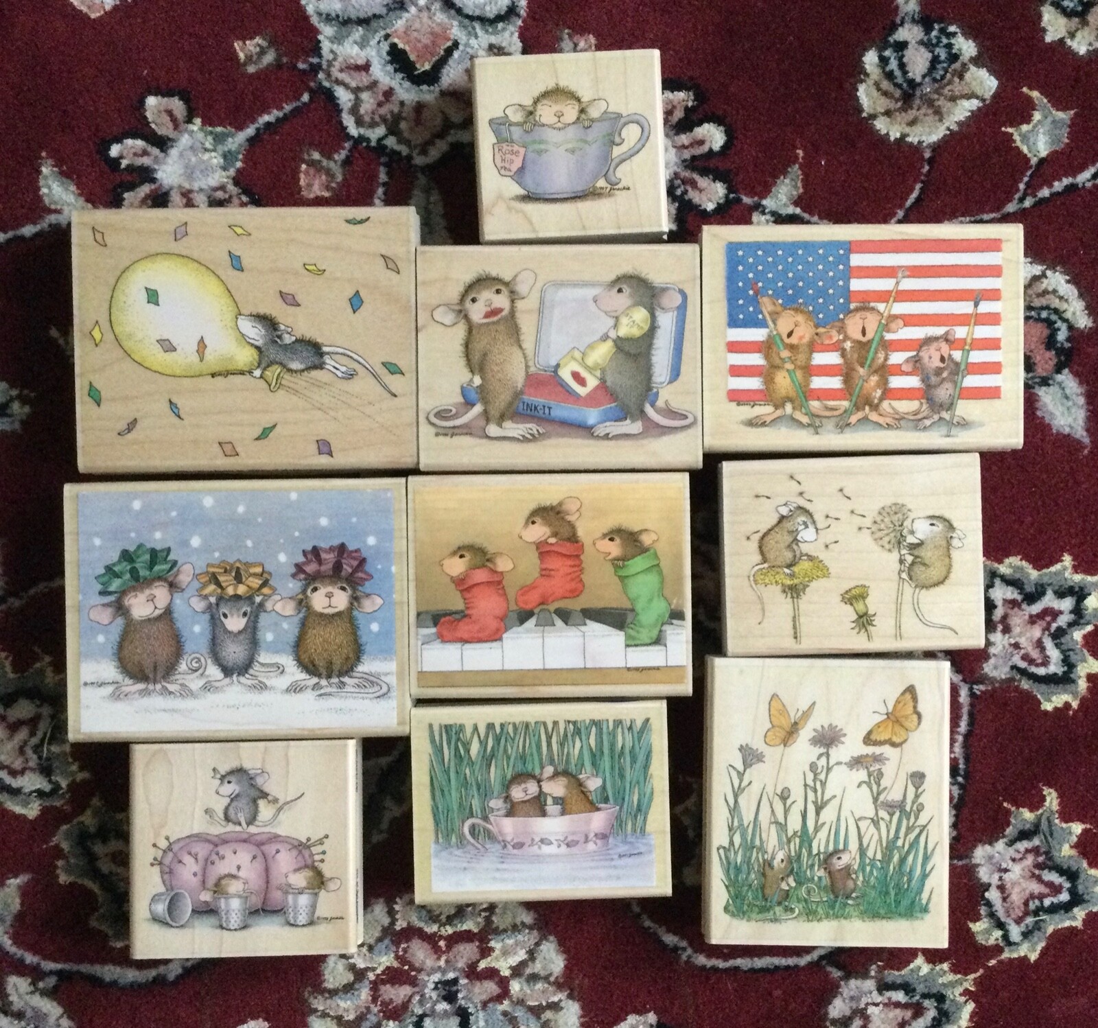 Lot of 10 brand new House Mouse rubber stamps | eBay