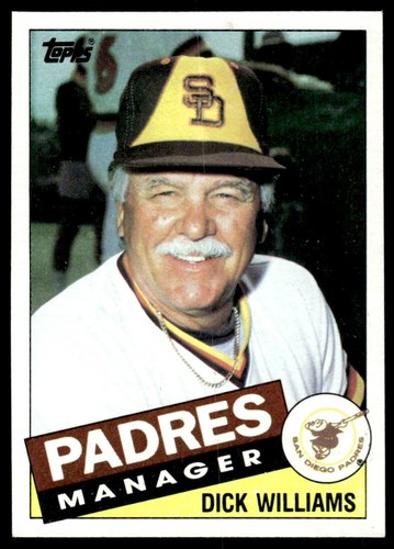 1985 Topps Dick Williams San Diego Padres #66 | eBay