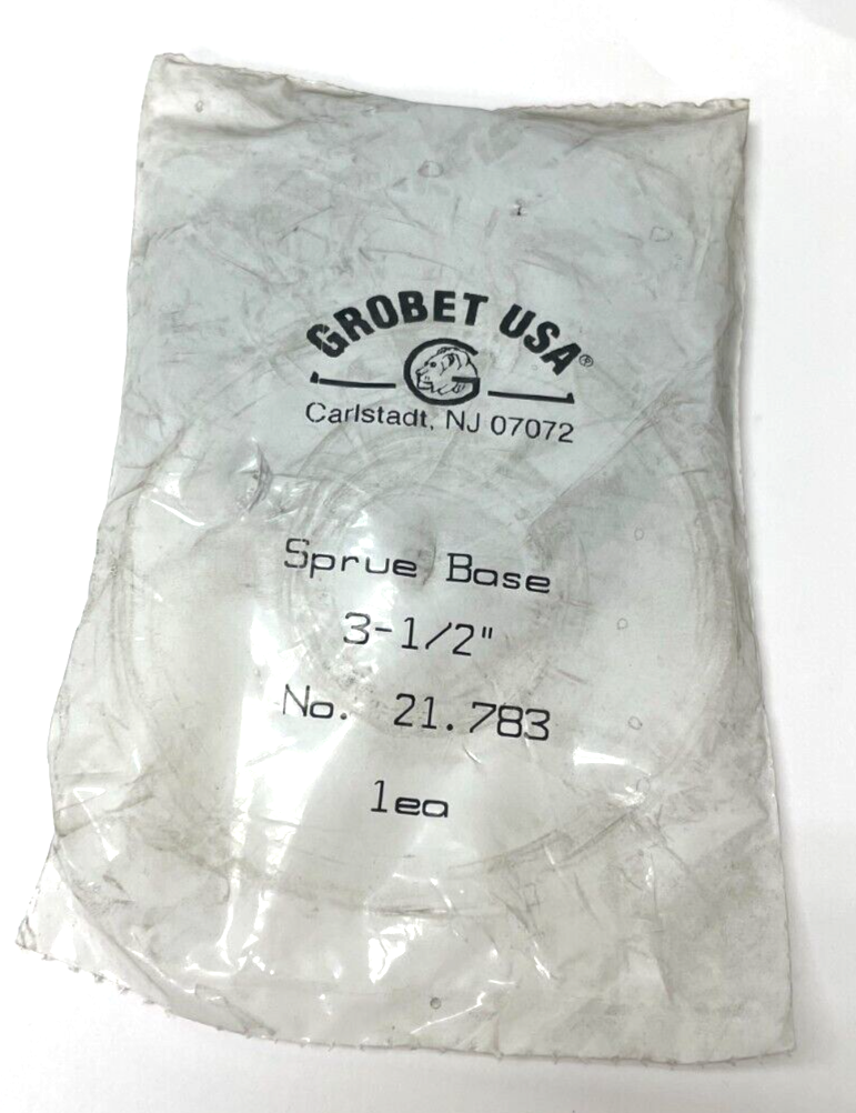 3-1/2" Rubber Sprue Base Flask Button Style Tree Spruing Jewelry Wax ...